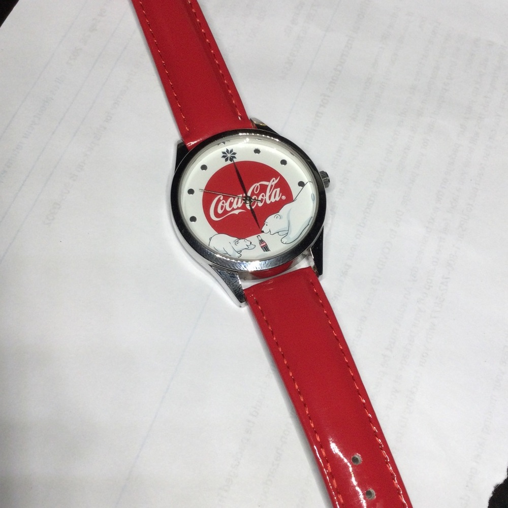 Avon Coca-Cola Watch With Polar Bears - Gem